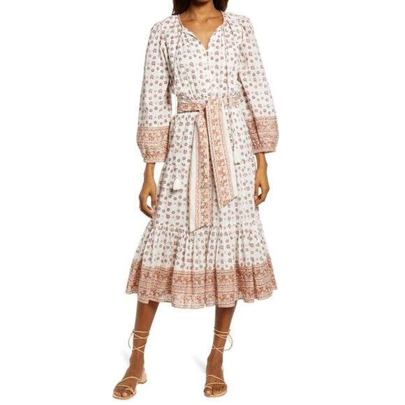 Cleobella | Dresses | Cleobella Blakely Floral Long Sleeve Midi Dress ...